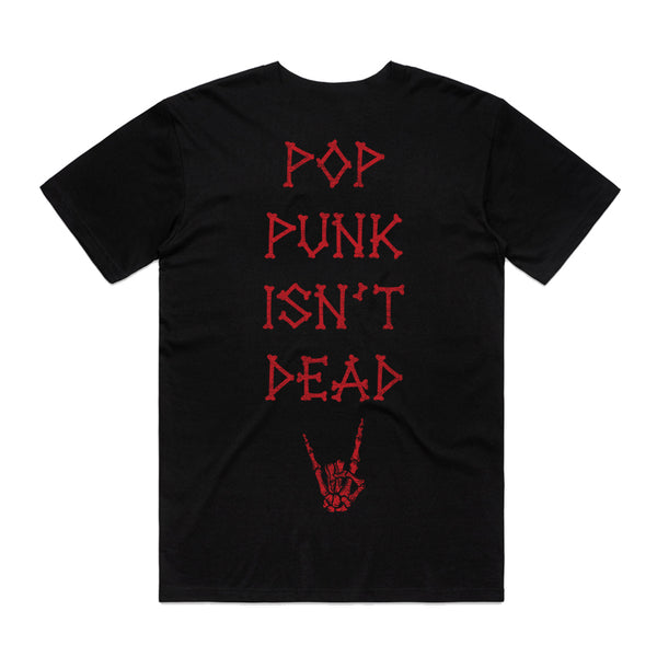 Black Pop Punk Isn't Dead Tee – The Paradox Merch Store